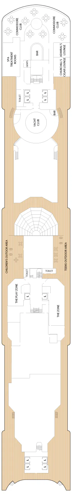 Queen Elizabeth Deck Plans - Layout & Maps of the Queen Elizabeth