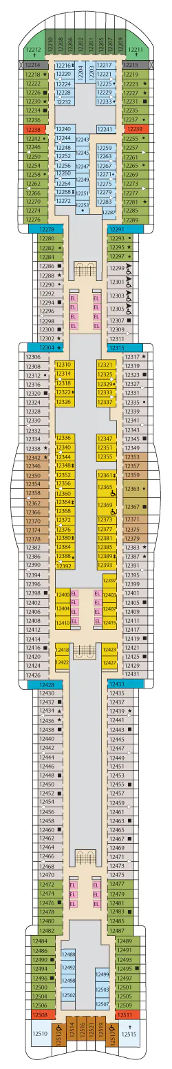 Carnival Jubilee Deck Plans - Layout & Maps of the Carnival Jubilee