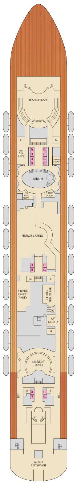 Carnival Firenze deck plans - Cruiseline.com