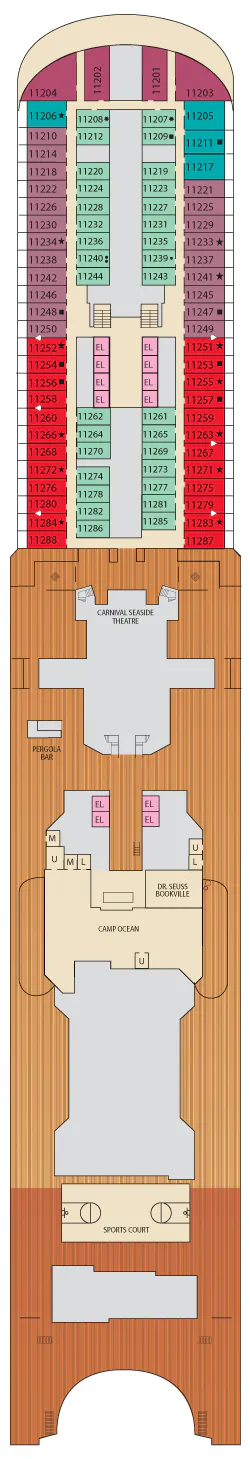 Carnival Firenze deck plans - Cruiseline.com