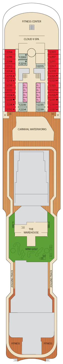 Carnival Firenze deck plans - Cruiseline.com