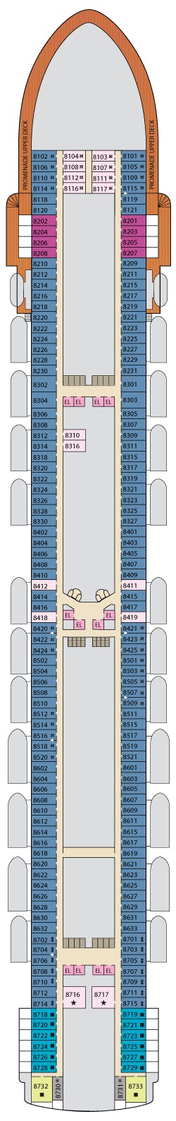 Suite 8718 on Carnival Adventure, category U3