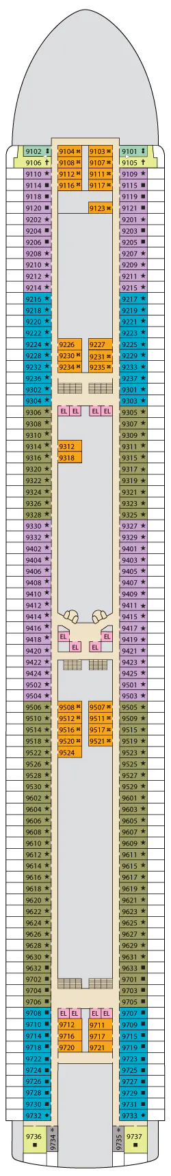 Carnival Adventure Deck Plans - Layout & Maps of the Carnival Adventure