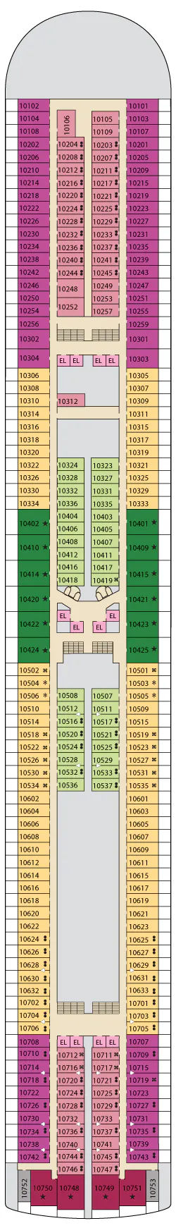 Carnival Adventure Deck Plans - Layout & Maps of the Carnival Adventure
