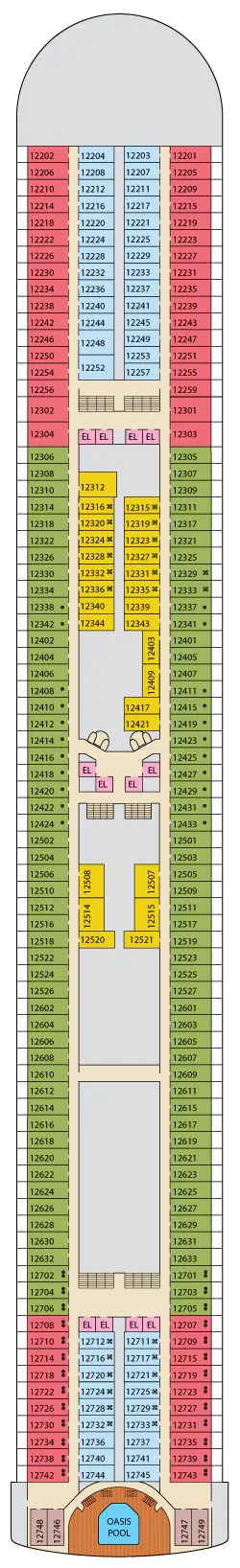 Carnival Adventure Deck Plans - Layout & Maps of the Carnival Adventure