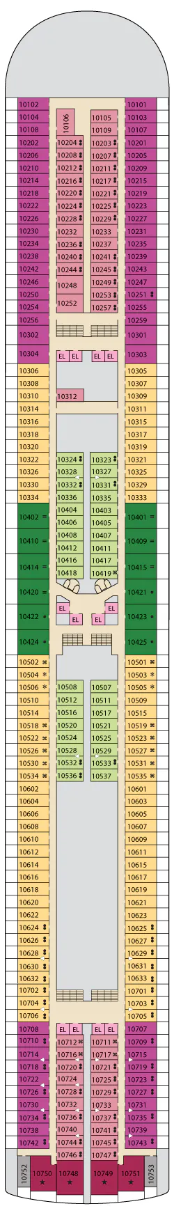 Carnival Encounter Deck Plans - Layout & Maps of the Carnival Encounter