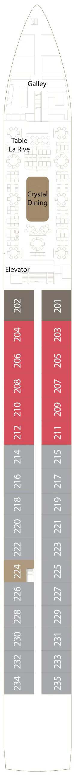 Scenic Ruby Deck Plans - Layout & Maps of the Scenic Ruby