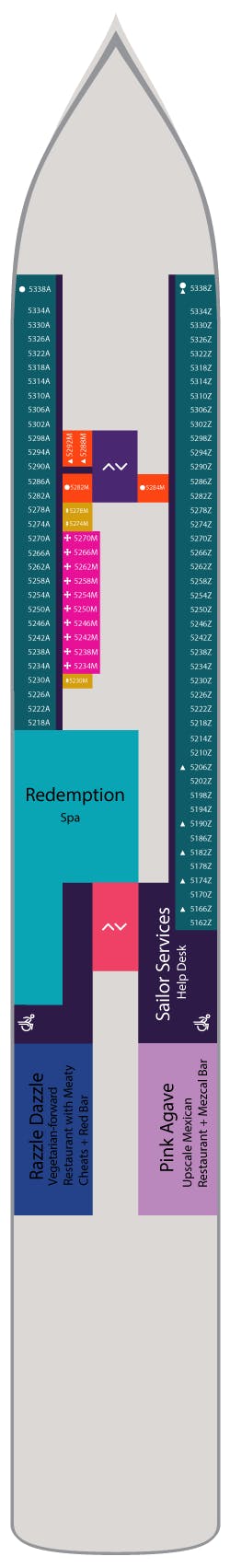 Scarlet Lady deck plans - Cruiseline.com