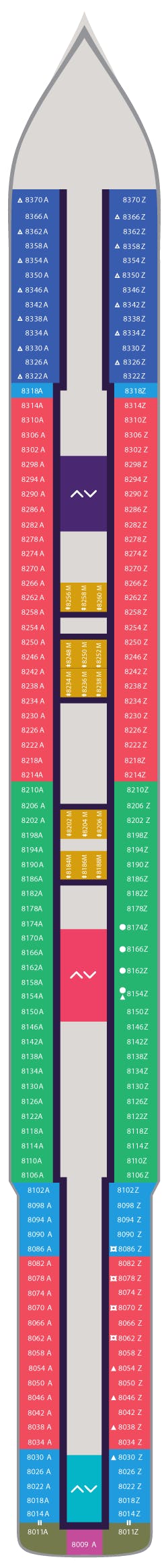 Scarlet Lady deck plans - Cruiseline.com
