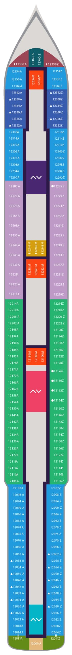 Scarlet Lady deck plans - Cruiseline.com