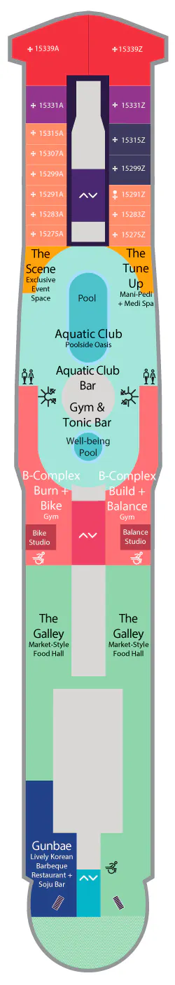 Resilient Lady Deck Plans - Layout & Maps of the Resilient Lady