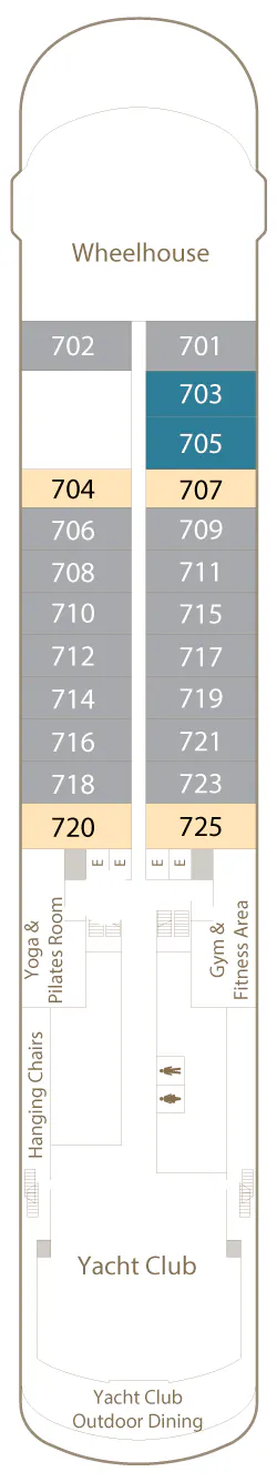 Scenic Eclipse II Deck Plans - Layout & Maps of the Scenic Eclipse II