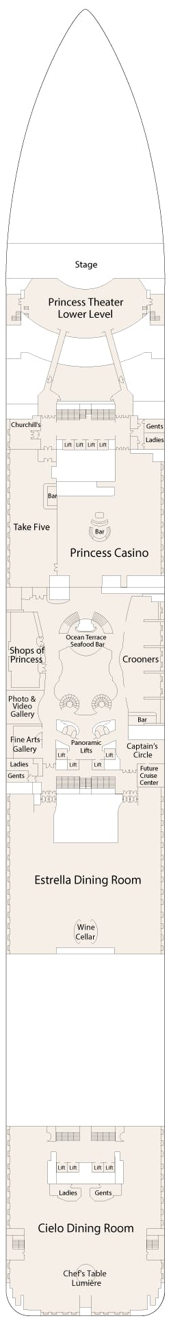 Enchanted Princess deck plans - Cruiseline.com