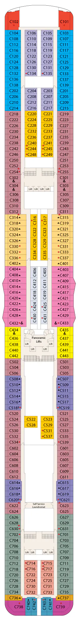 Enchanted Princess deck plans - Cruiseline.com