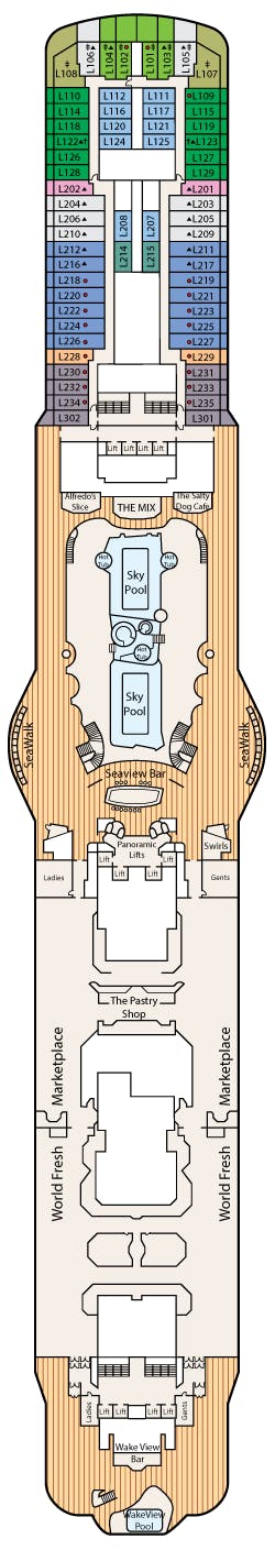 Enchanted Princess deck plans - Cruiseline.com