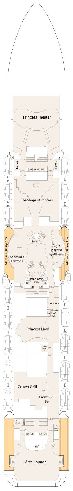 Enchanted Princess deck plans - Cruiseline.com