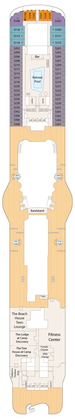 Enchanted Princess deck plans - Cruiseline.com
