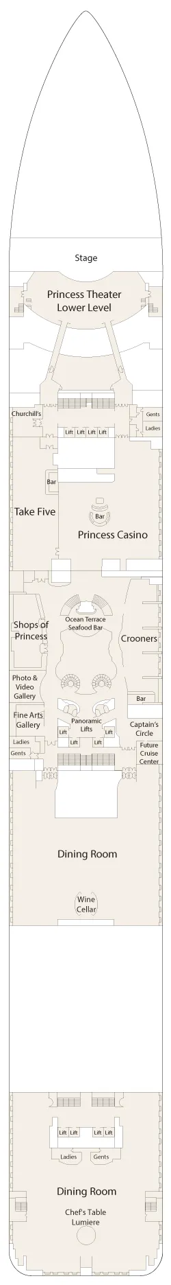 Discovery Princess deck plans - Cruiseline.com