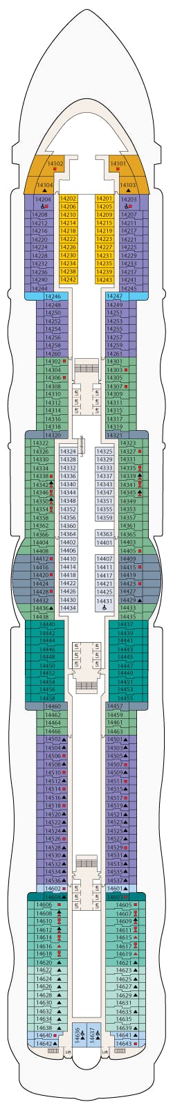 Sun Princess deck plans - Cruiseline.com