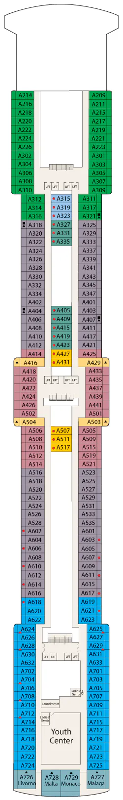 Island Princess deck plans - Cruiseline.com