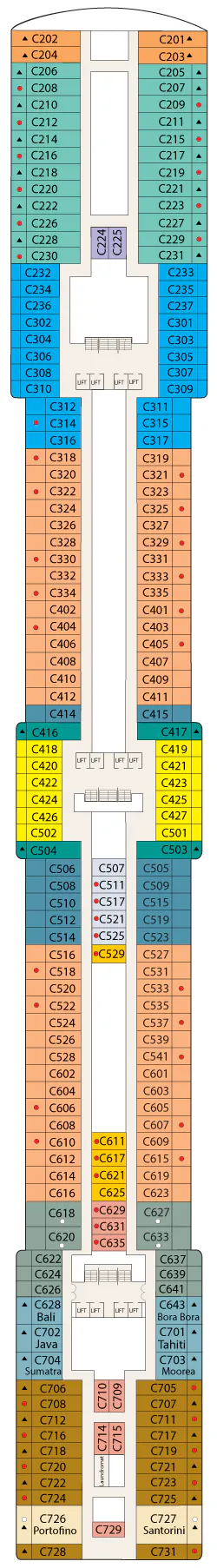 Island Princess deck plans - Cruiseline.com
