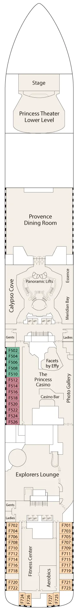 Island Princess deck plans - Cruiseline.com