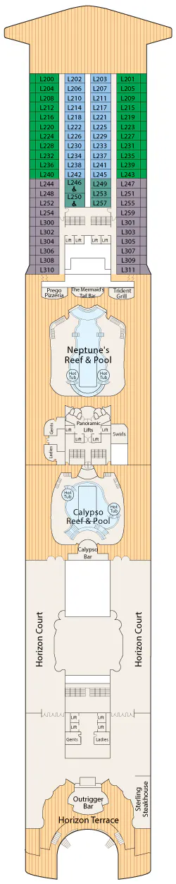 Diamond Princess deck plans - Cruiseline.com