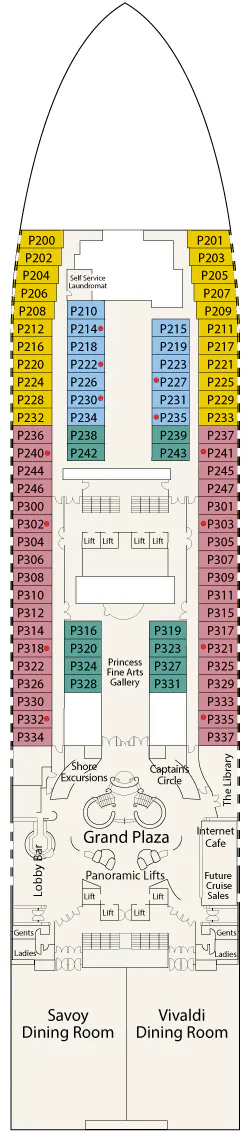 Diamond Princess deck plans - Cruiseline.com