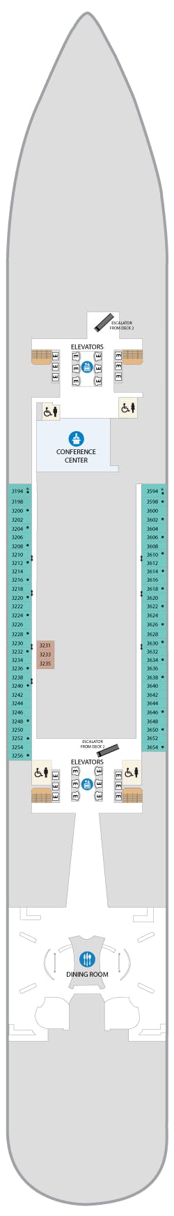 Utopia of the Seas deck plans - Cruiseline.com
