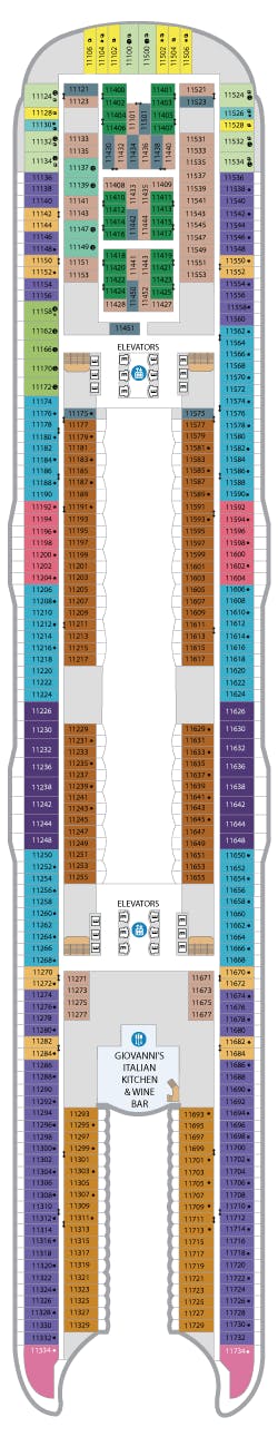 Utopia of the Seas deck plans - Cruiseline.com