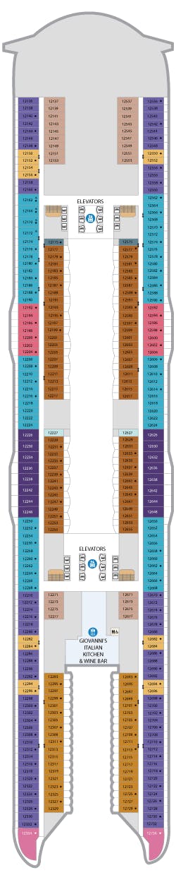 Utopia of the Seas deck plans - Cruiseline.com