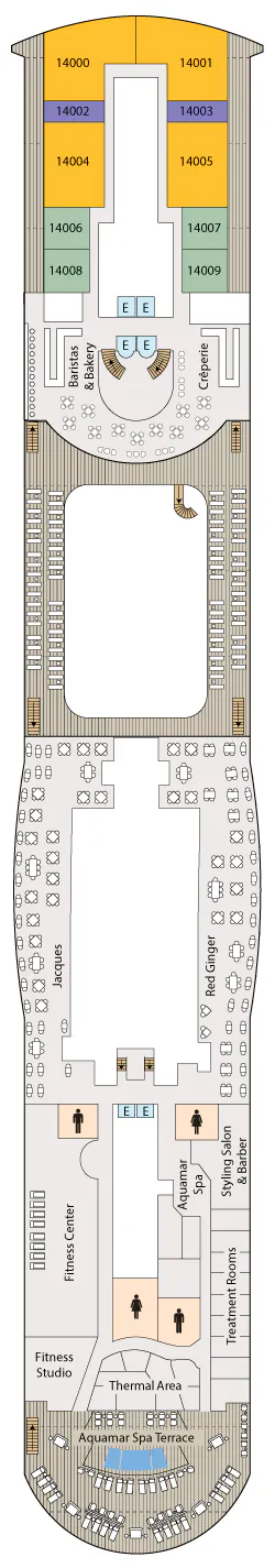 Oceania Sonata Deck Plans - Layout & Maps of the Oceania Sonata