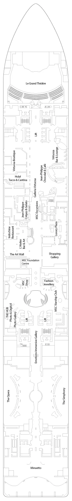MSC Euribia deck plans - Cruiseline.com
