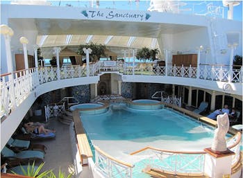 Pools onboard the Royal Princess - Cruiseline.com