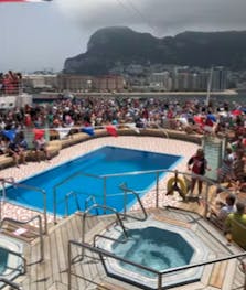Pools onboard the Arcadia - Cruiseline.com