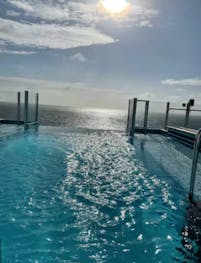 Pools onboard the Iona - Cruiseline.com