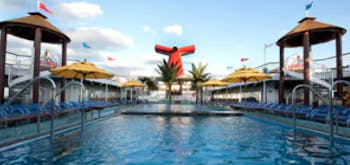 Pools onboard the Carnival Luminosa - Cruiseline.com